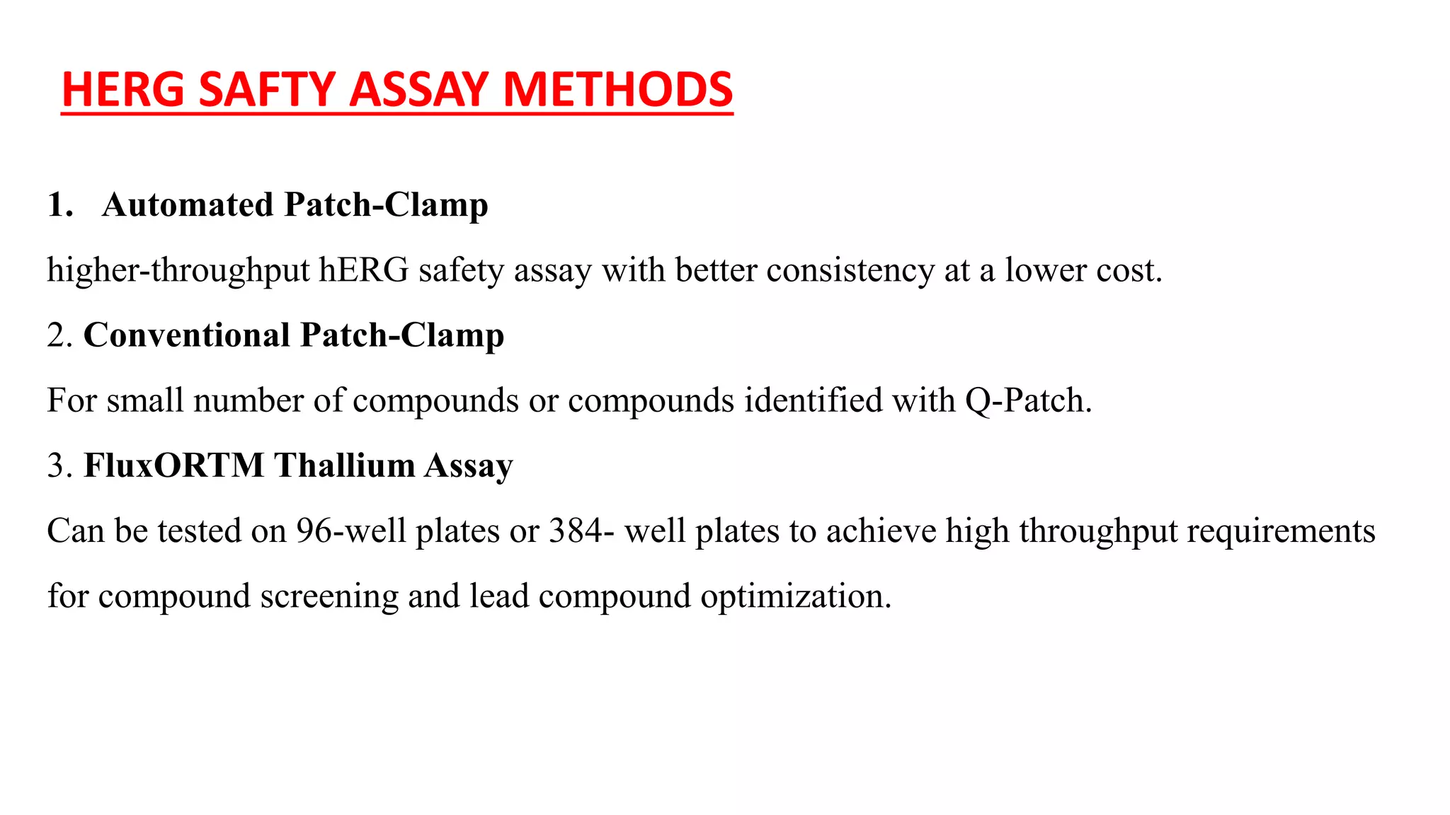 Herg safty assay | PPTX