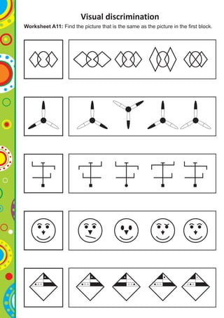 Visual Perception Worksheets
