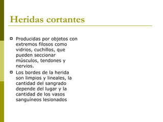 Heridas, | PPT