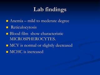 Heriditary spherocytosis | PPTX