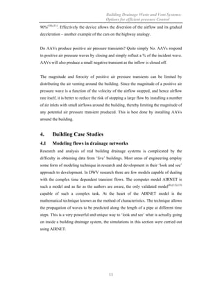 Heriott watt report Building Drainage and Vent systems | PDF