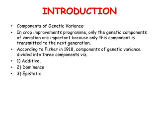 Heritability & components of genetic variance | PPTX