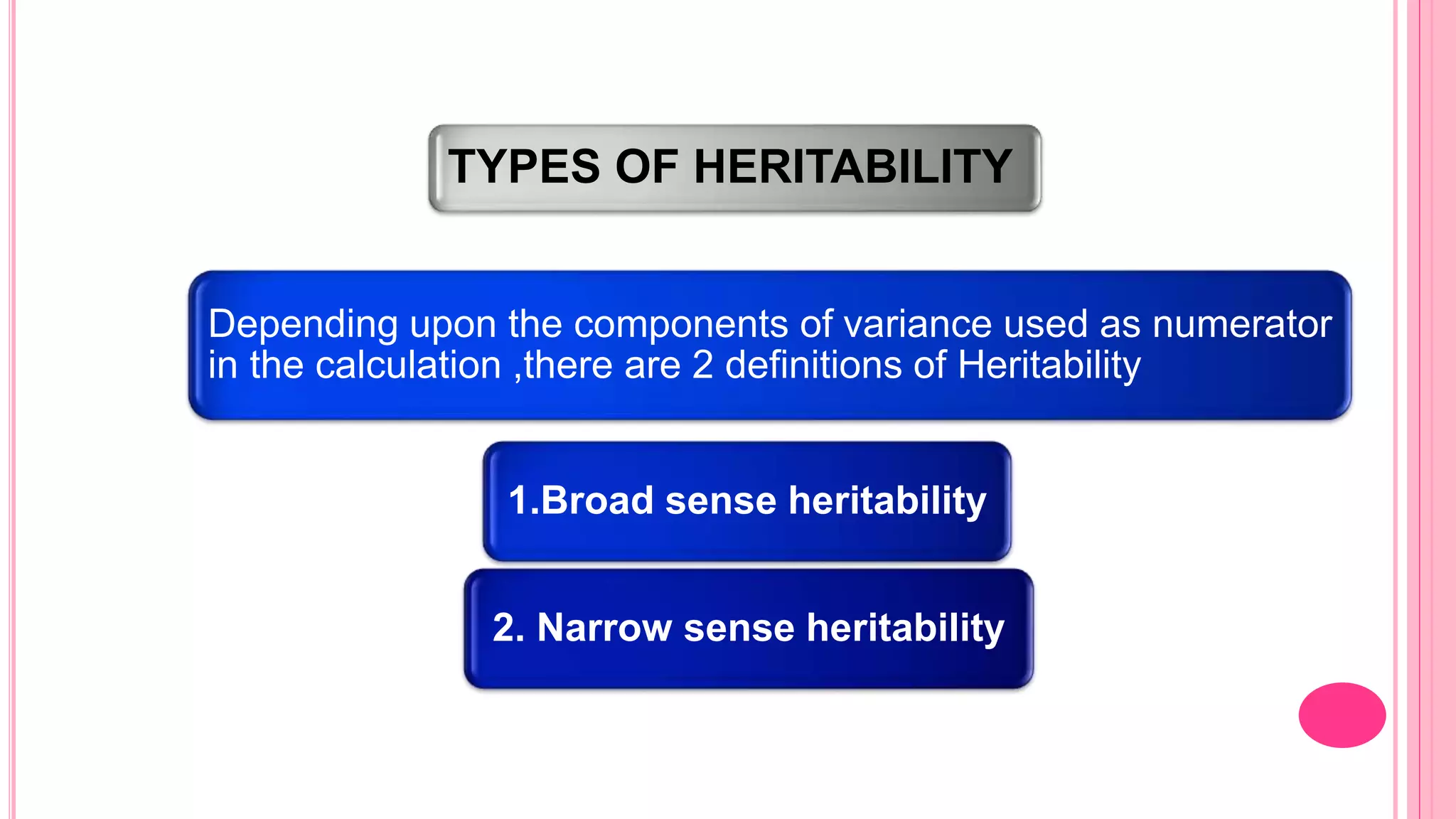 Heritability , genetic advance | PPTX