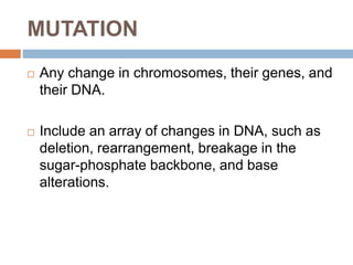 Heritable effects of radiation | PPTX