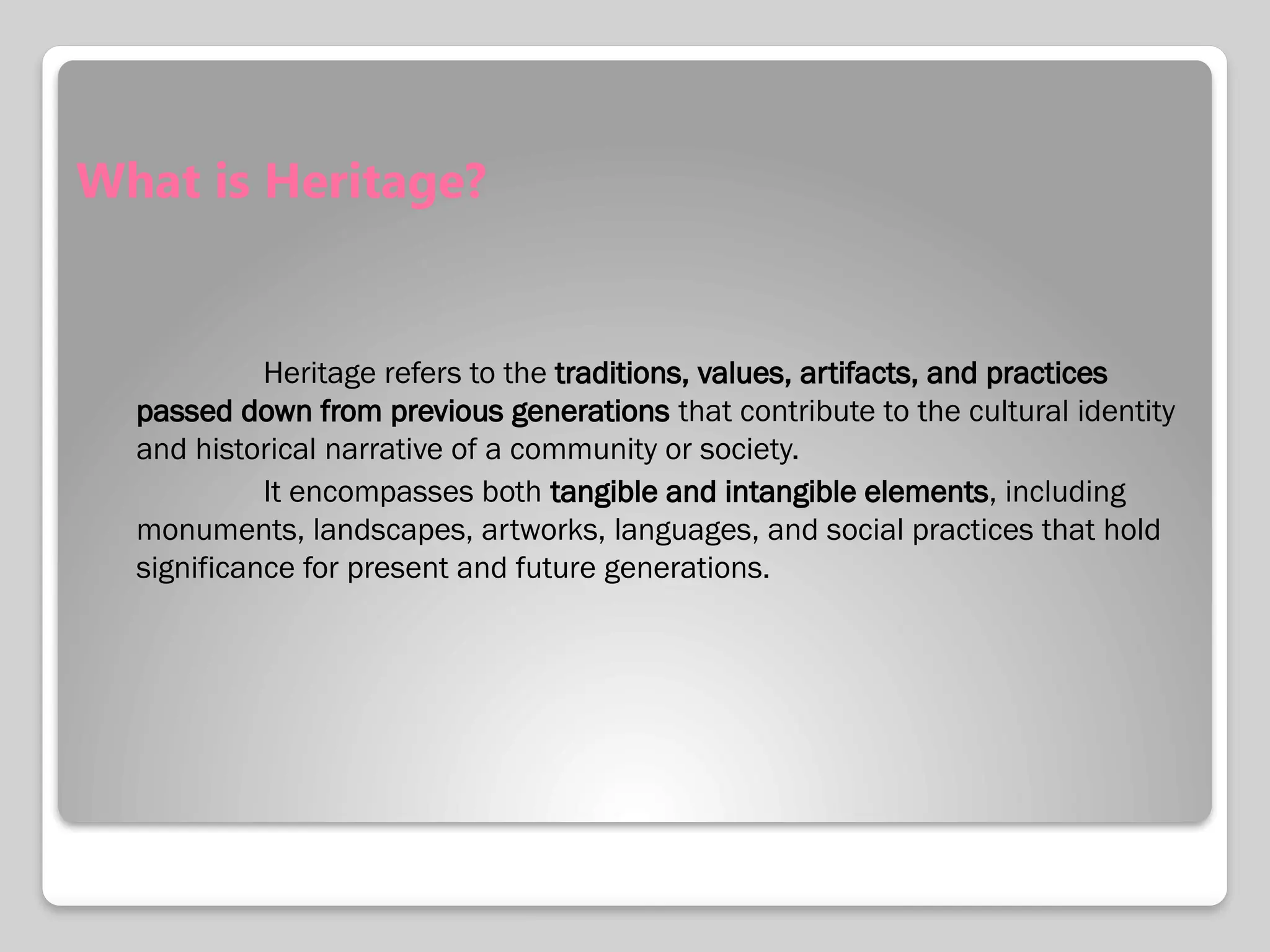 Heritage and Its Types architecture .pptx