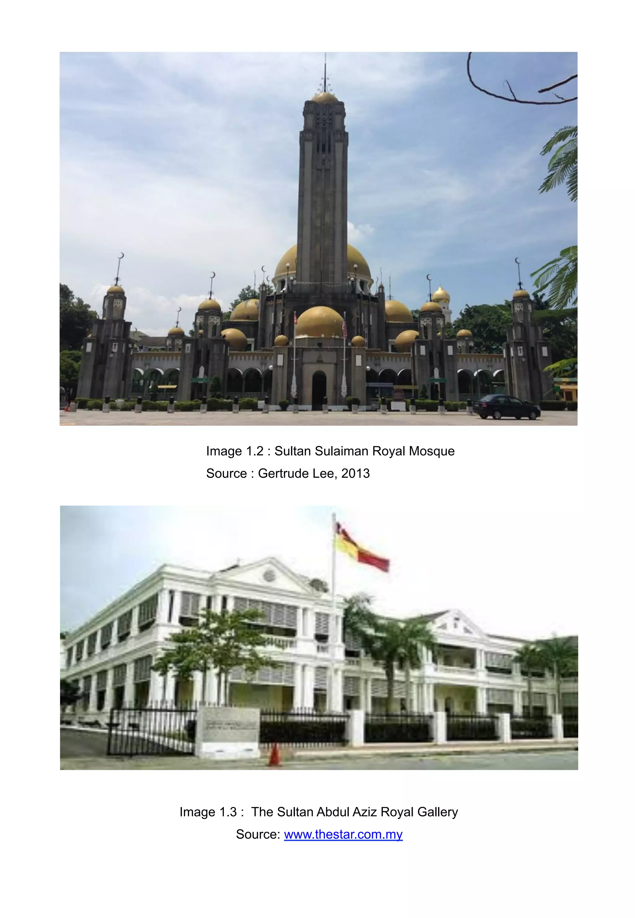 Heritage building analysis _ Royal Mosque of Sultan Sulaiman | PDF