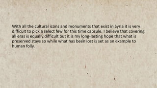 Heritage Time Capsule | PPTX