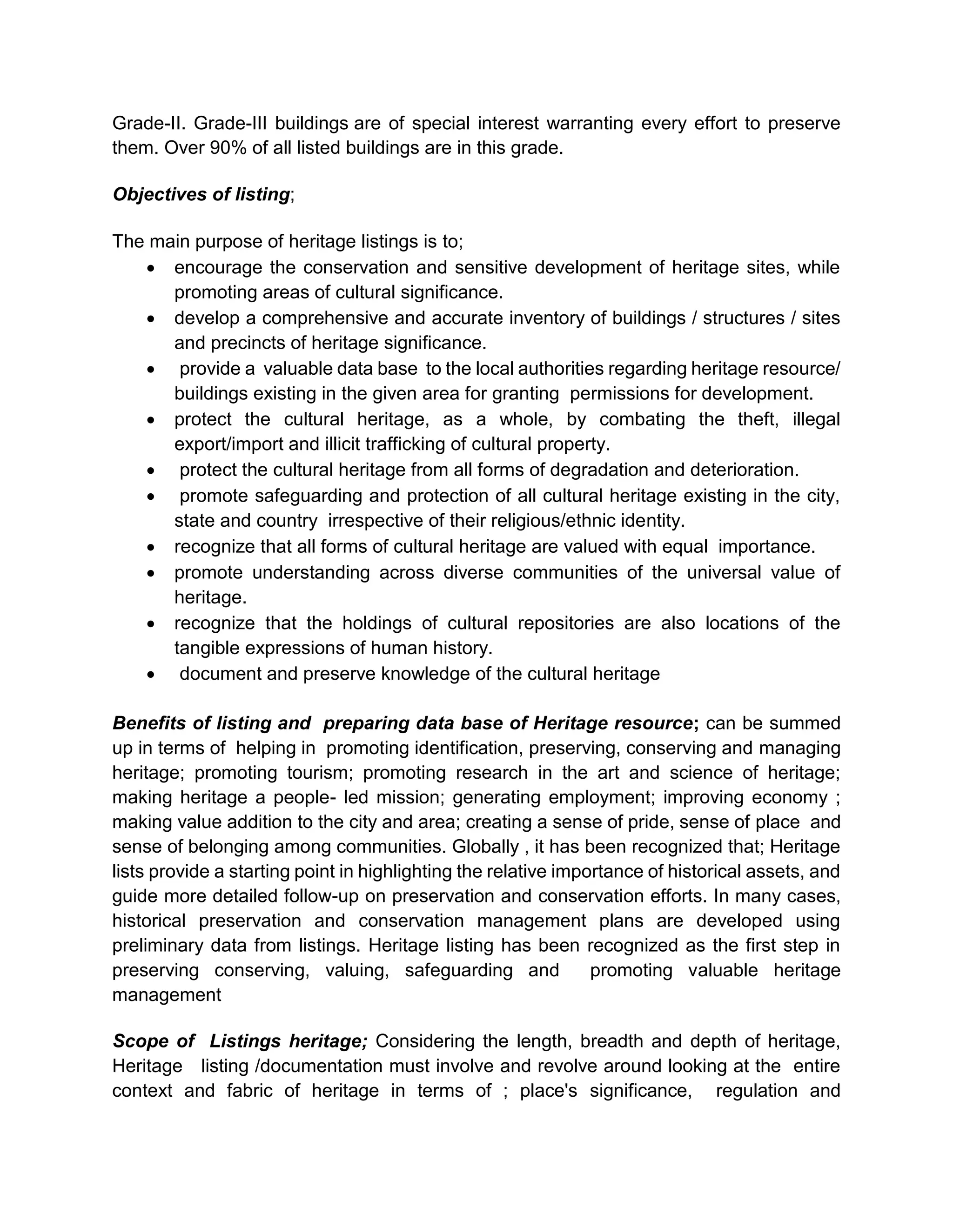 Approach to Identification, Evaluation and Classification (Grading) of ...