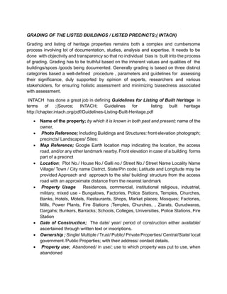 Approach to Identification, Evaluation and Classification (Grading) of ...