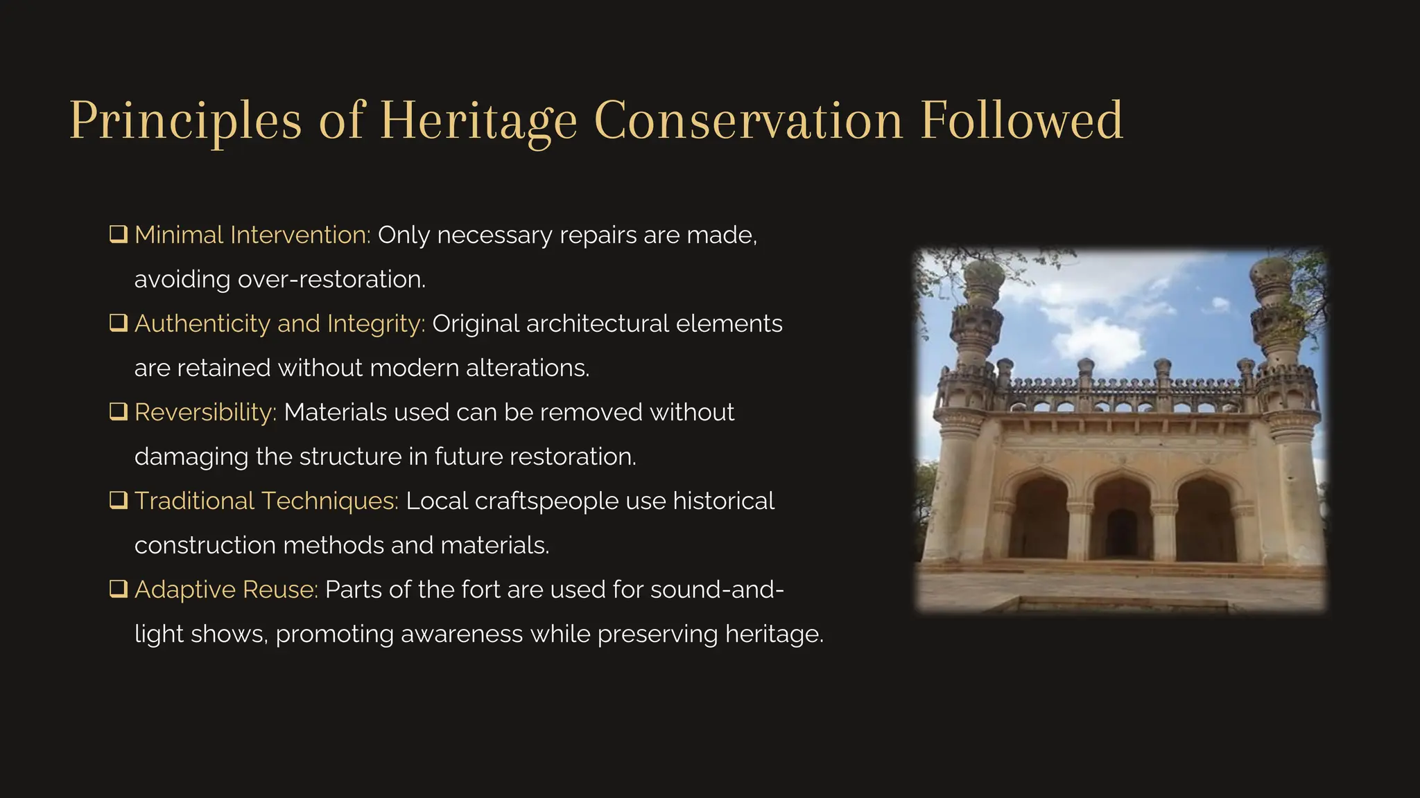 Heritage Conservation of Golconda Fort | Architectural Study ...