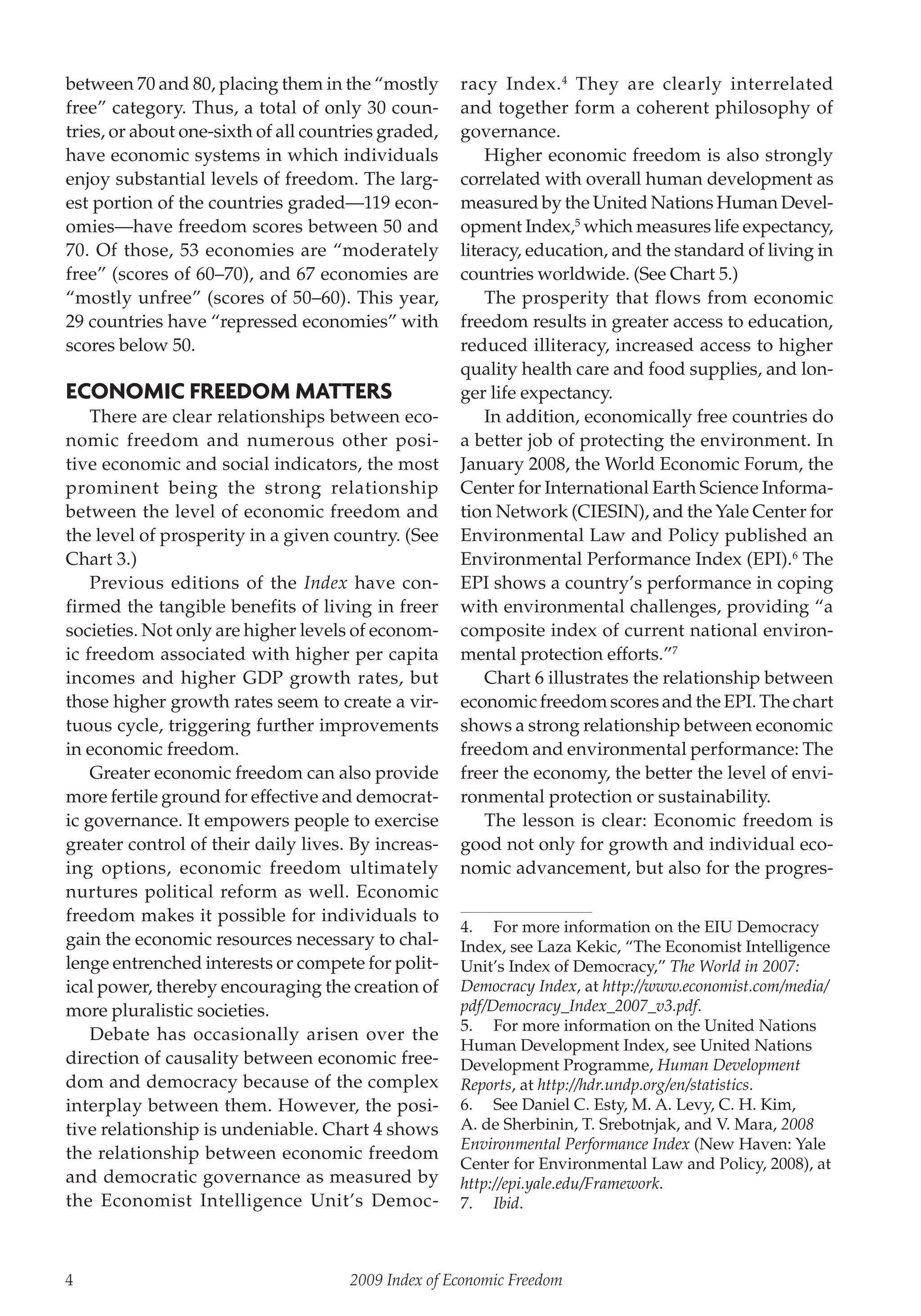 Heritage Economic Freedom 2009 | PDF