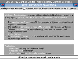 Heritage Street Lanterns - Contemporary LED Solutions | PPT