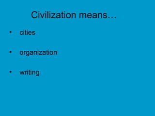 Introduction to the Study of Civilization | PPT
