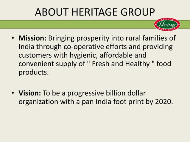 Heritage retail chain - company profile | PPTX | Business | Business ...