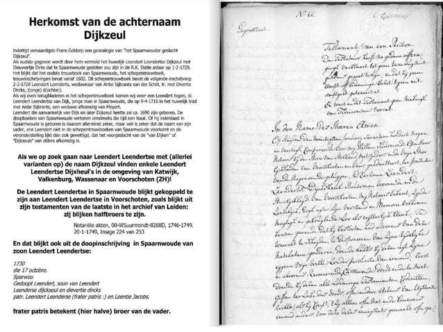 Herkomst achternaam Dijkzeul | PDF