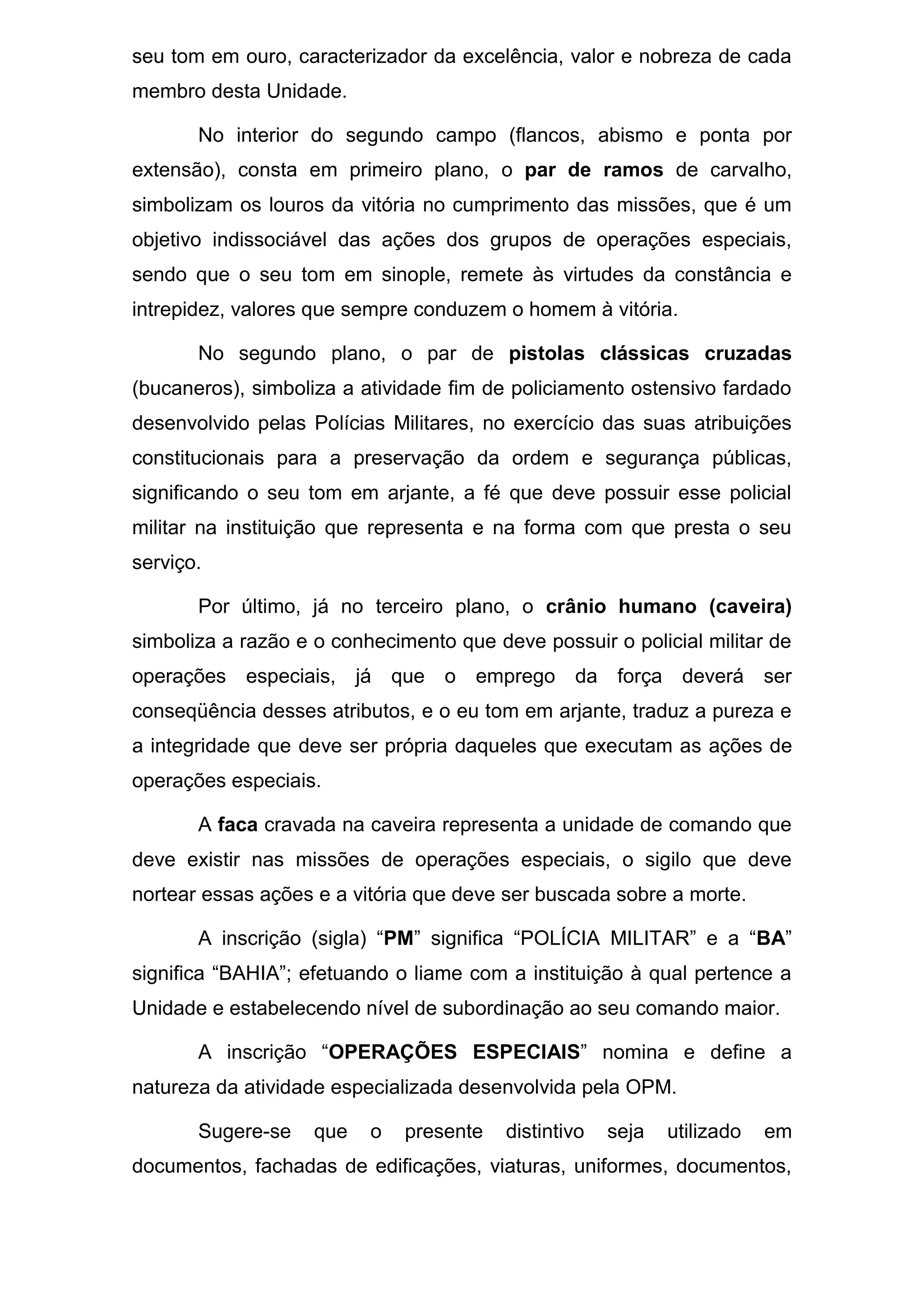 Heráldica do emblema do bope | PDF