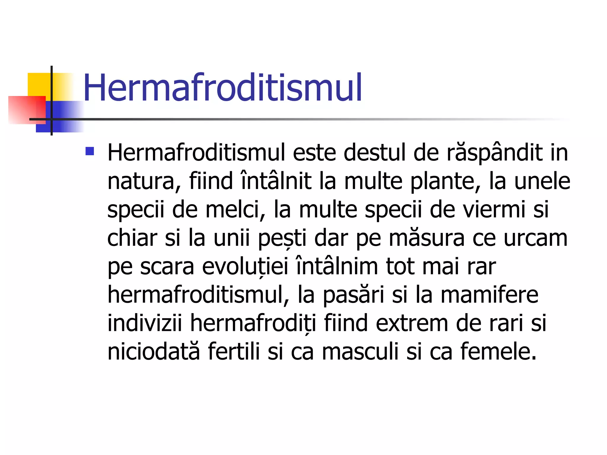 Hermafroditismul si inversiunea sexuala | PPT