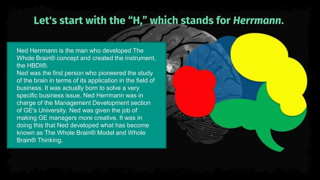 Herman brain dominance instrument | PPTX | Science