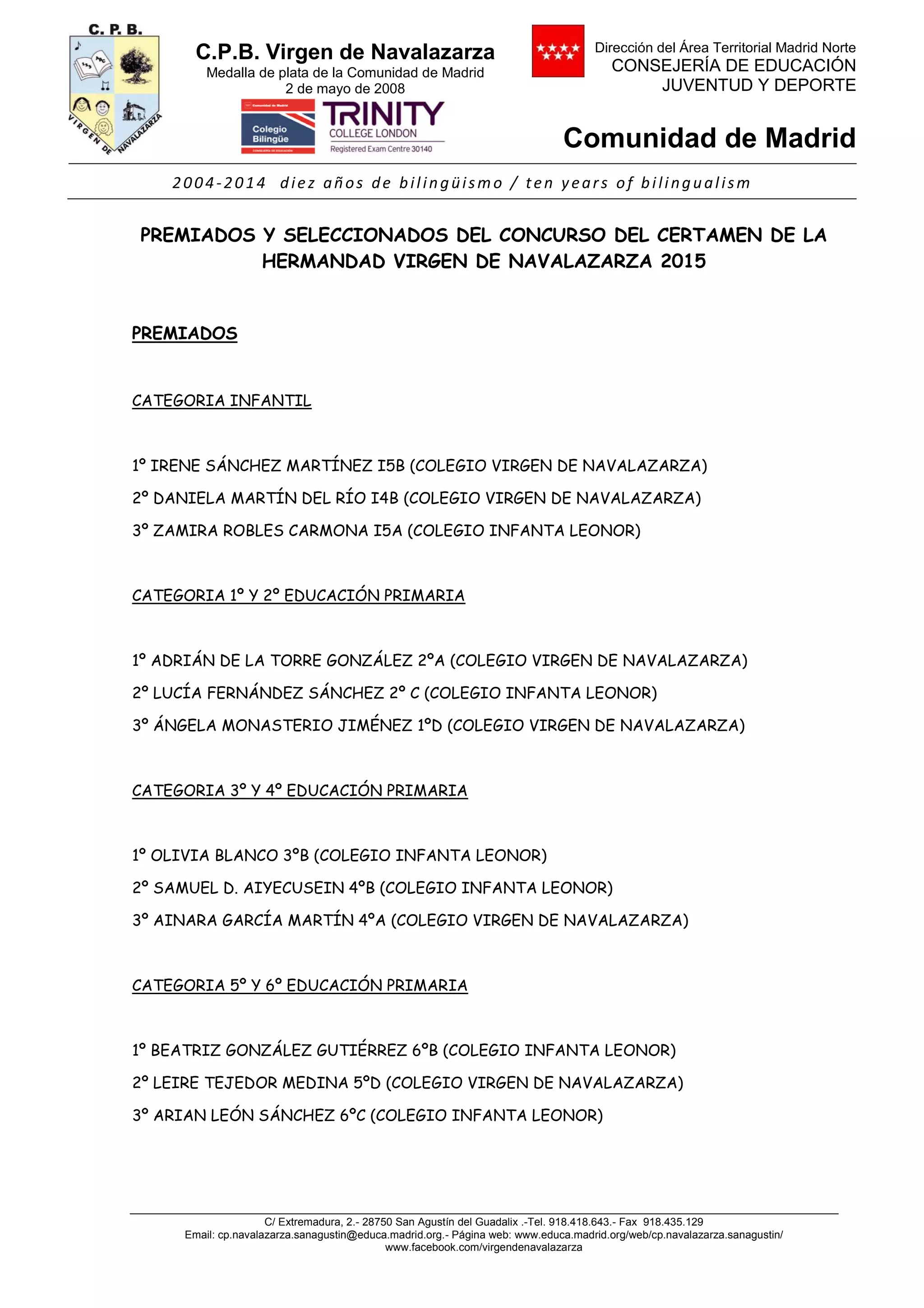 Hermandad virgen de navalazarza | PDF