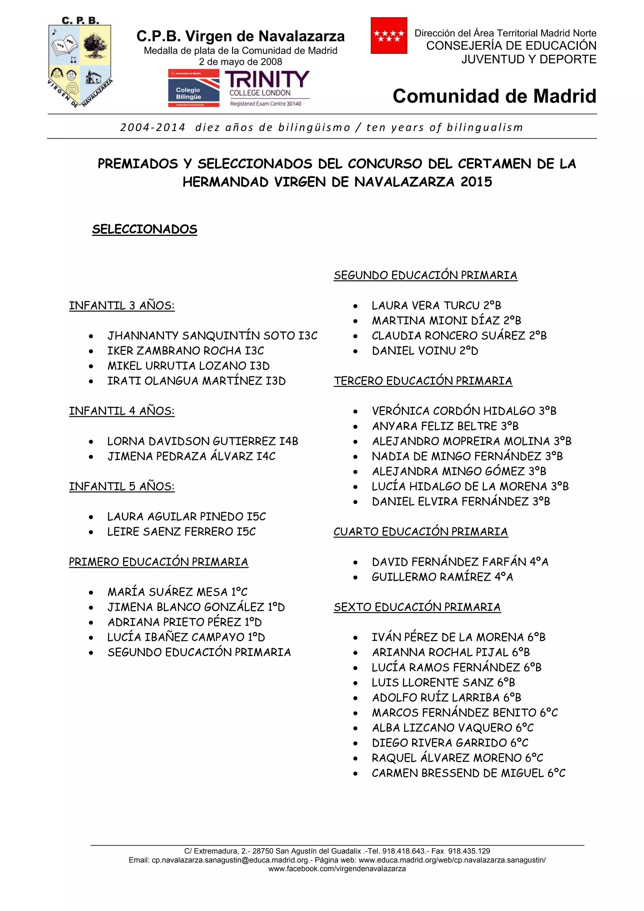 Hermandad virgen de navalazarza | PDF