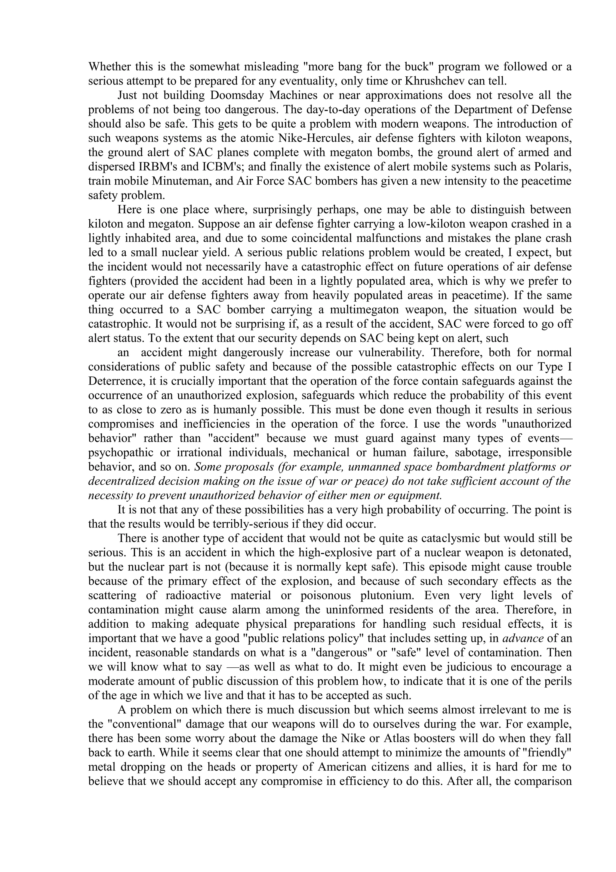 Herman Khan. About cobalt bomb and nuclear weapons. | DOC