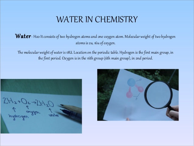 Water In Chemistry water-in-chemistry