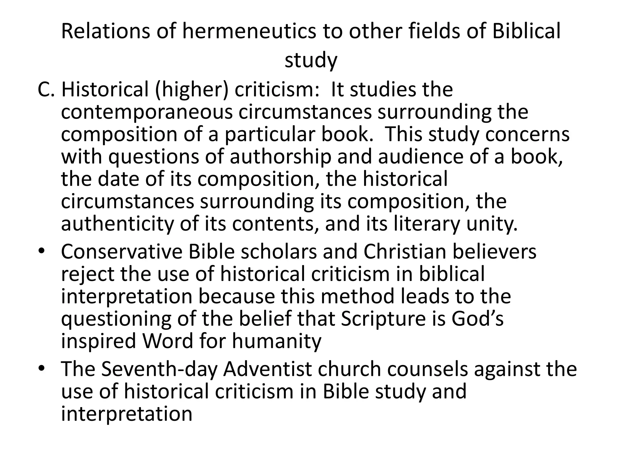 Hermeneutics | PPTX