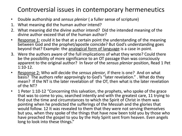 Hermeneutics | PPTX | Christianity | Religion & Spirituality