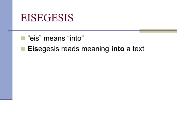 Hermeneuticsandtheexegeticalworksheet powerpoint | PPT