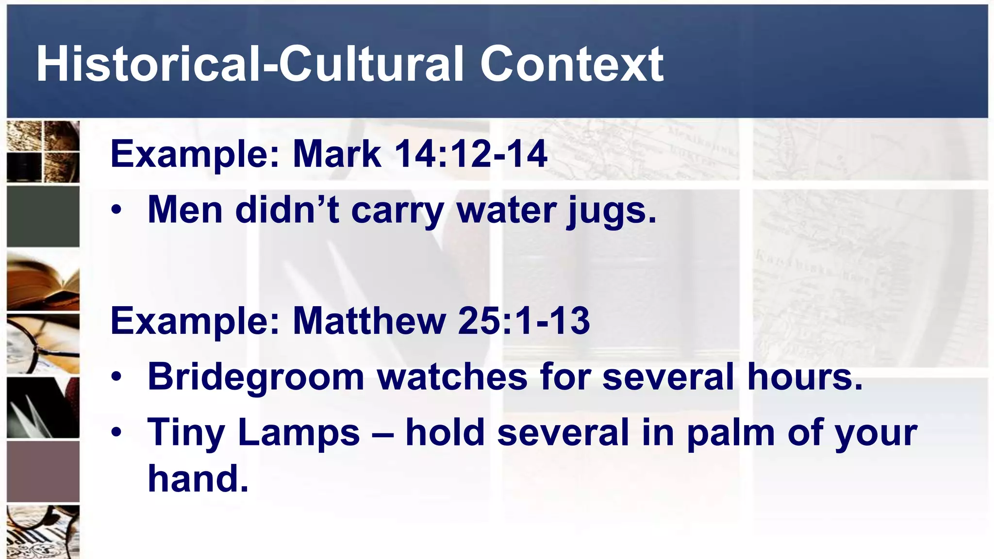 Hermeneutics lesson 2 background studies | PPTX