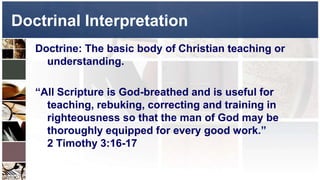 Hermeneutics lesson 5 intepreting scripture | PPT