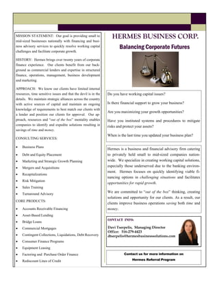 Hermes Business Corp Overview | PDF