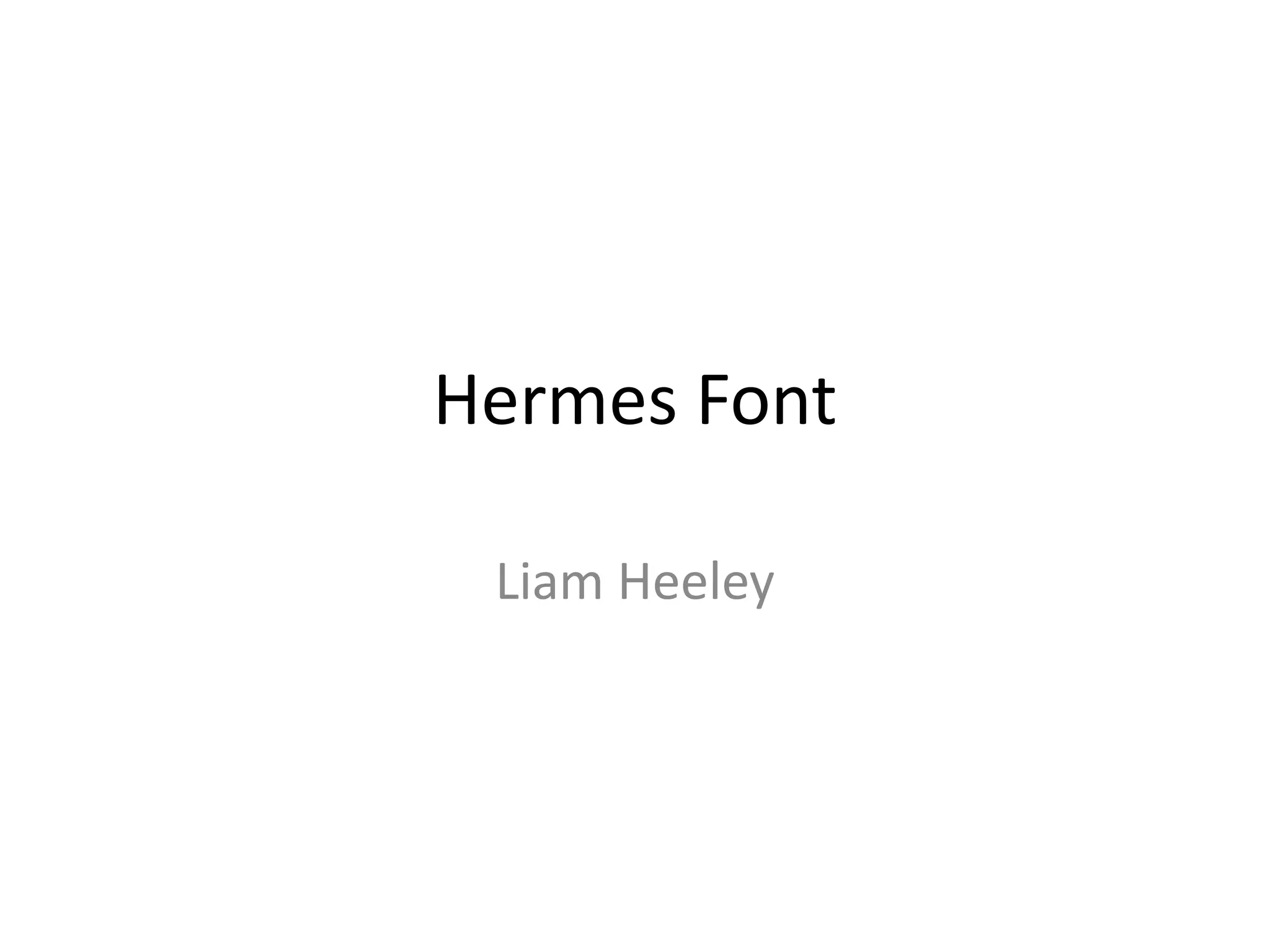 Hermes font powerpoint LH | PPTX