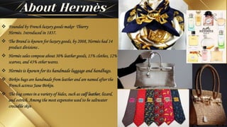 Ppt is about luxury brands and their competitors comparison | PPT