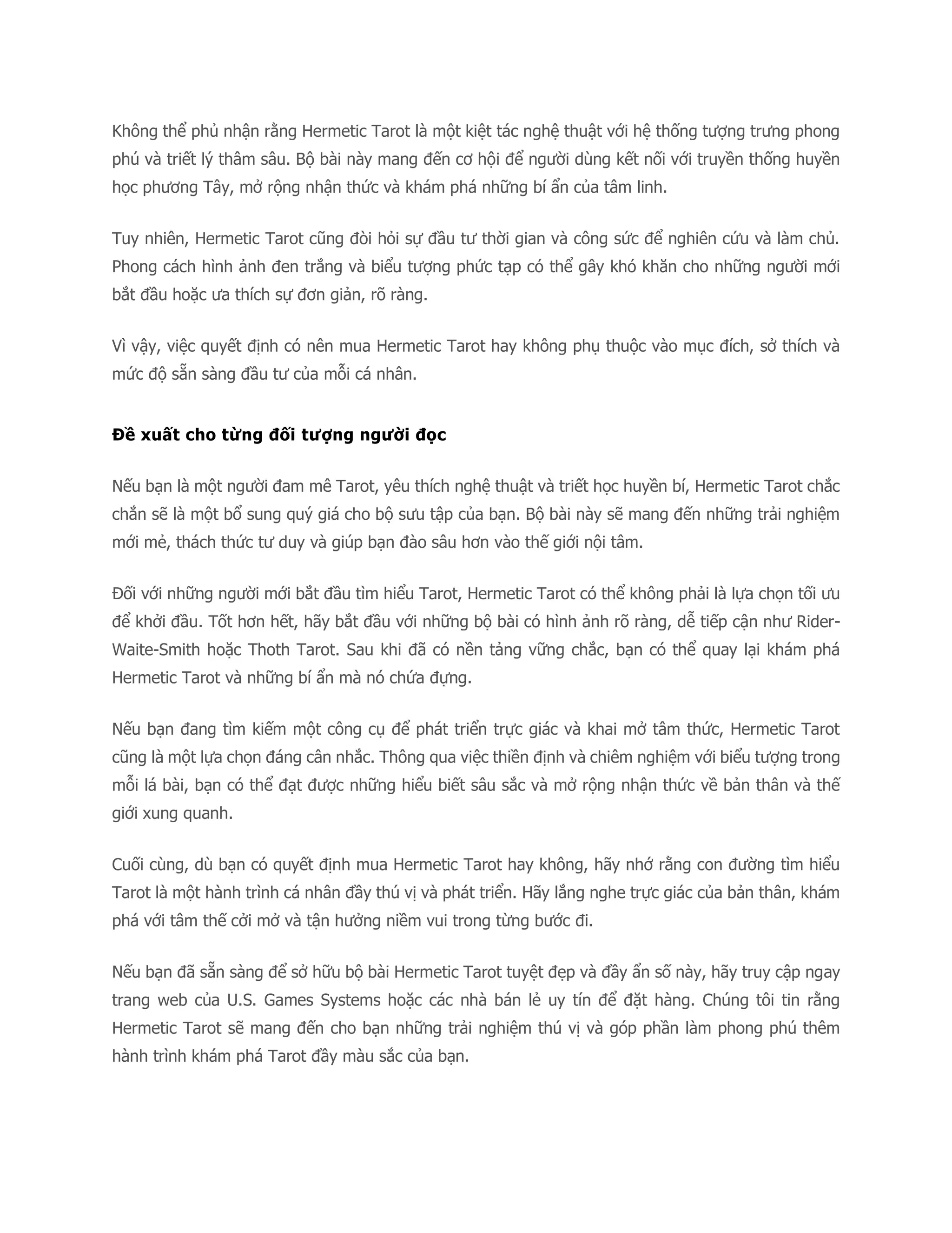 Hermetic Tarot..................................... | PDF