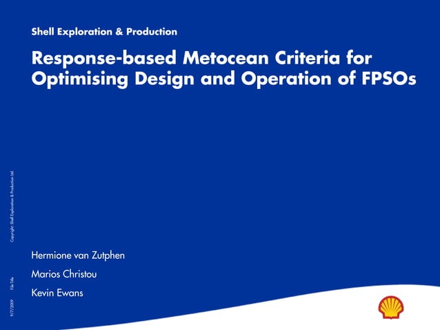Response-based Metocean Criteria for OptimisingDesign and Operation of FPSOs | PPT