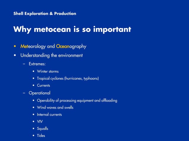 Response-based Metocean Criteria for OptimisingDesign and Operation of FPSOs | PPT