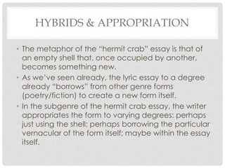 Hermit Crab Essay | PPTX