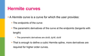 Hermit curves & beizer curves | PPTX