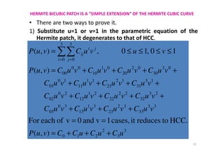 Hermite bicubic-surface-patch | PDF