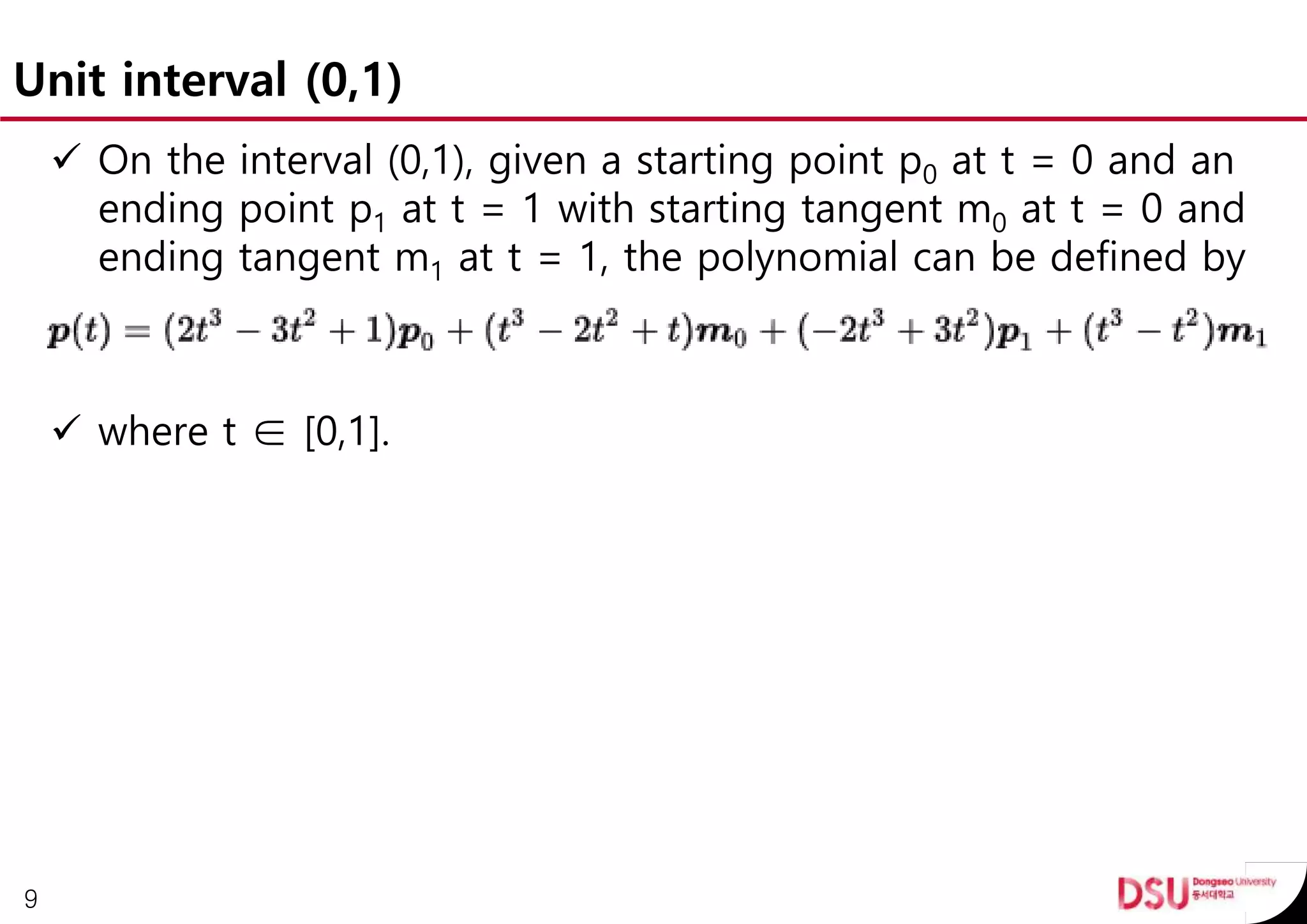 Hermite spline english_20161201_jintaeks | PPT