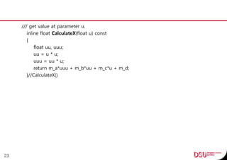 Hermite spline english_20161201_jintaeks | PPT