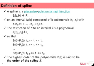 Hermite spline english_20161201_jintaeks | PPT
