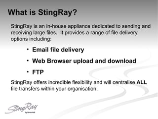 Hermstedt StingRay File Transfer Server | PPT | Internet | Computing