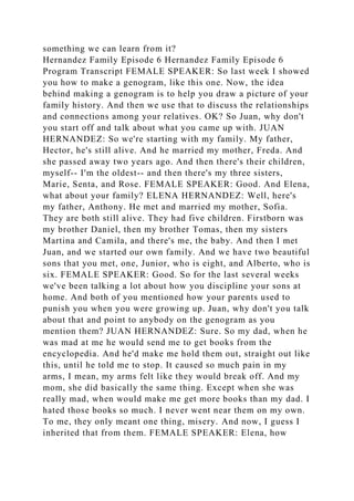 Hernandez Family Episode 1 Hernandez Family Episode 1 Program Tran.docx