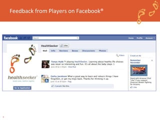 HealthSeeker Facebook Game | PPT