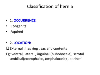 Hernia | PPTX | Digestive Disorders | Diseases and Conditions
