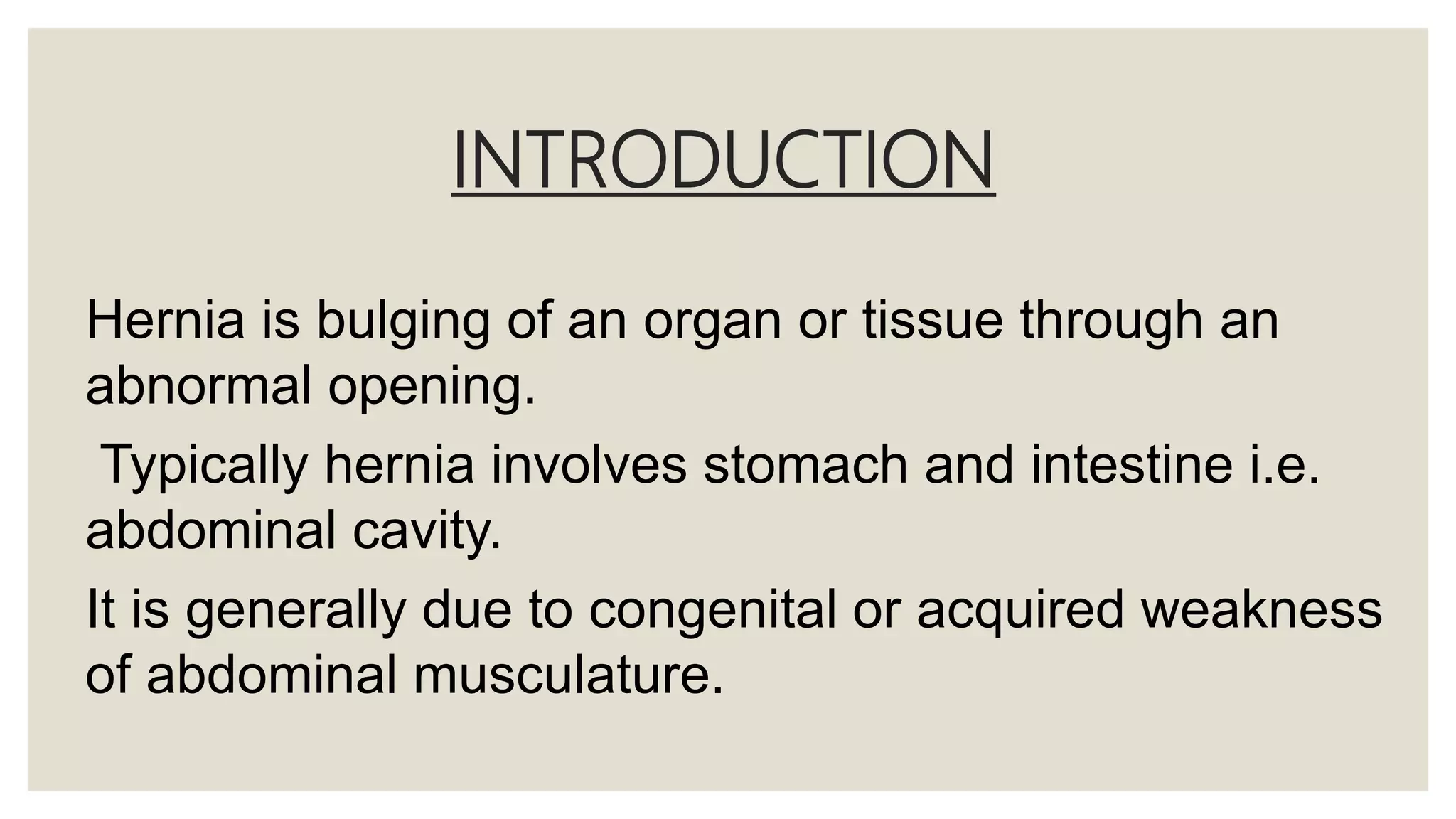 Hernia | PPTX
