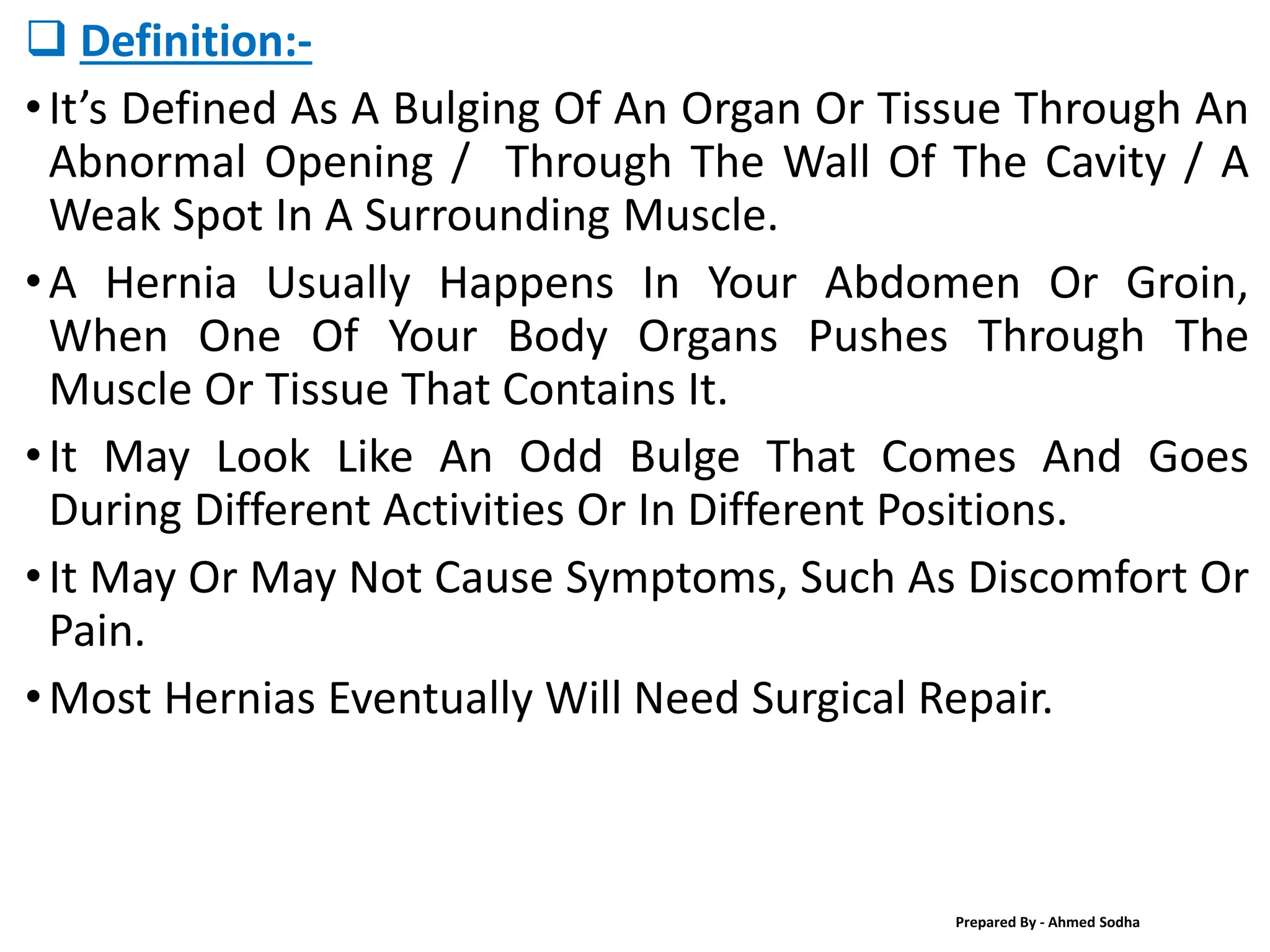 HERNIA & HIATAL HERNIA - GI DISORDERS.pptx