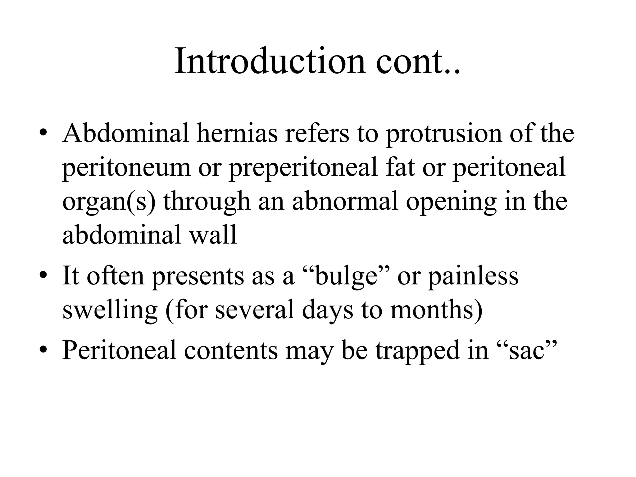 Hernia; Classification Of Hernias in different forms.ppt